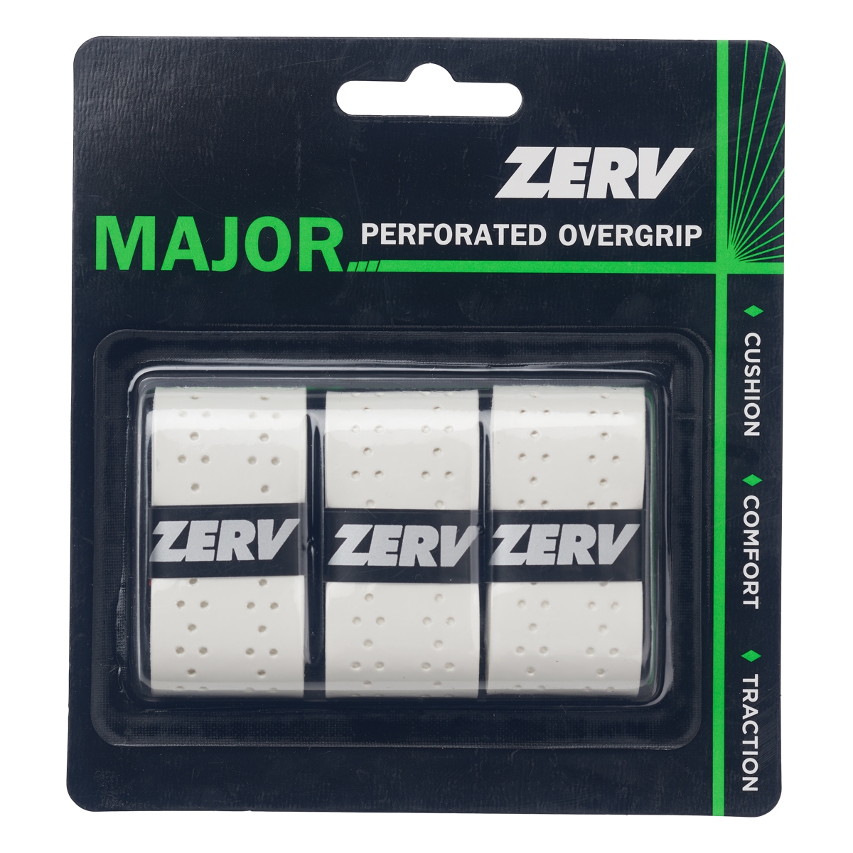 ZERV Major Perforated Overgrip 3er-Pack Weiß | Kaufe jetzt!