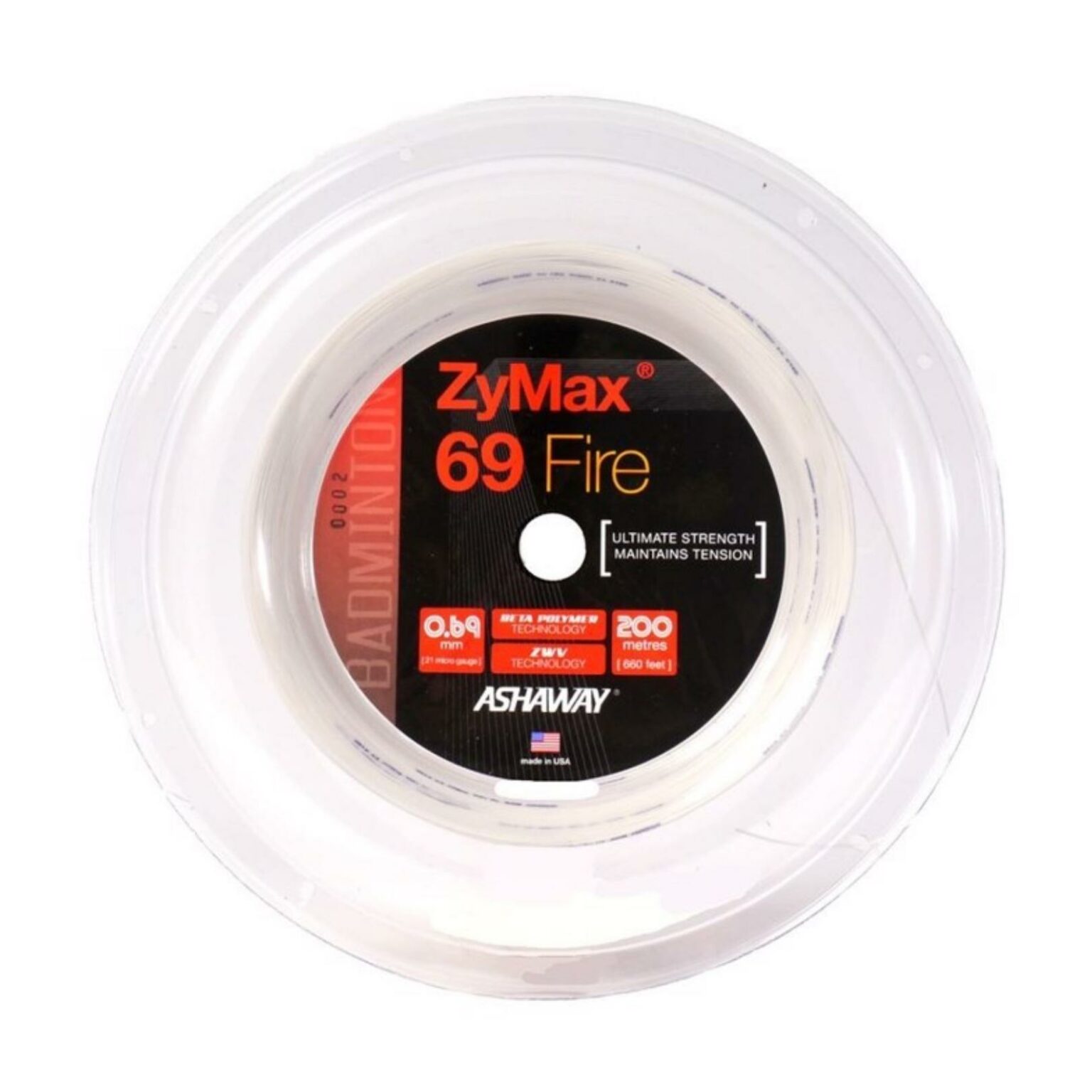 Ashaway Zymax 69 Fire | Badmintonsaite | Badminton-Shop