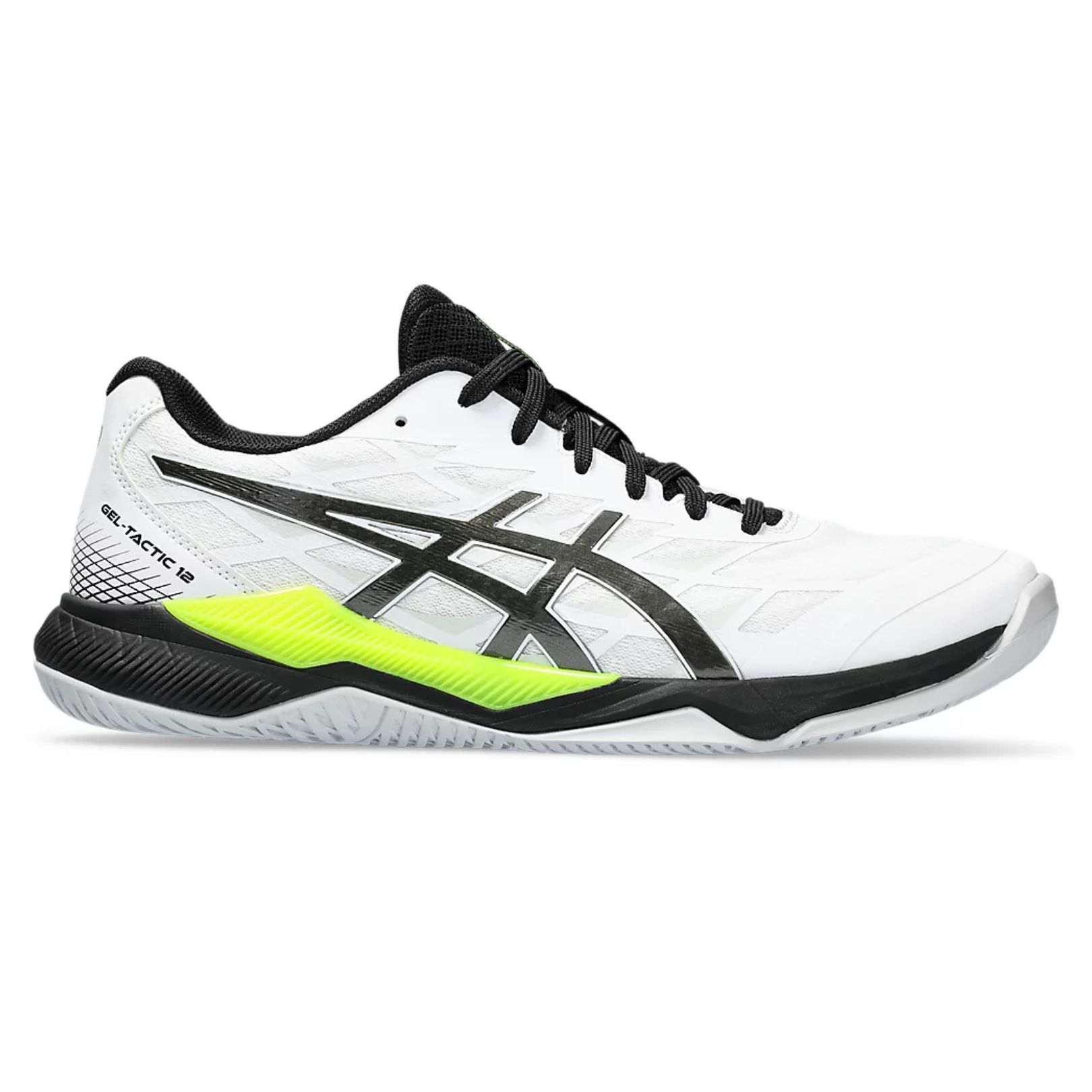 Asics Gel-Tactic 12 White/Gunmetal - Badmintonshop