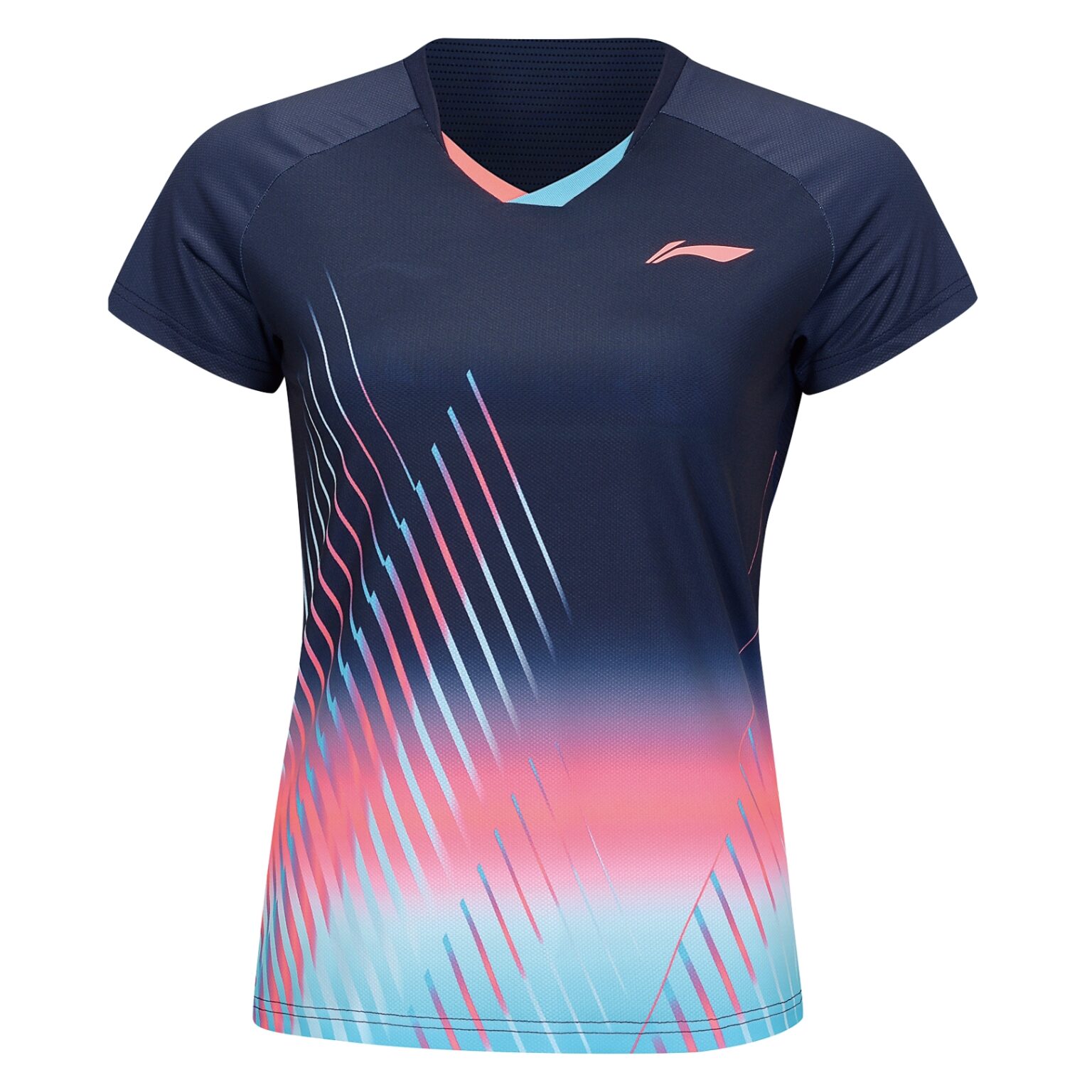 Li-Ning AAYU144-4 Nice Place Women T-shirt Dark Blue | Damen Badminton ...