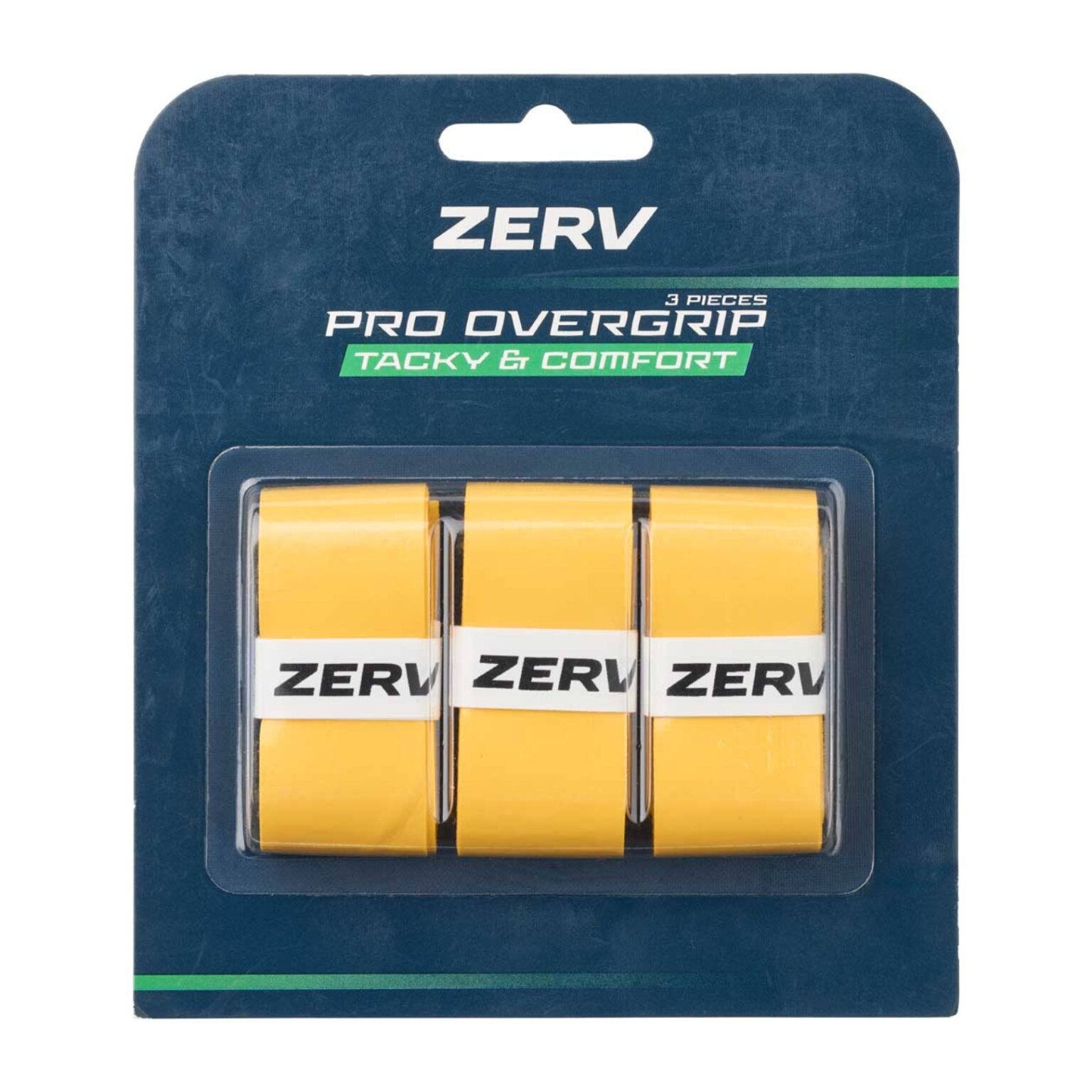 ZERV Pro Overgrip 3-Pack Yellow | ZERV Badminton Griff!